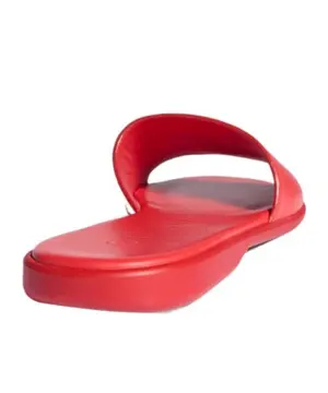 Gucci Slide Sandal With Double G Detail - Red
