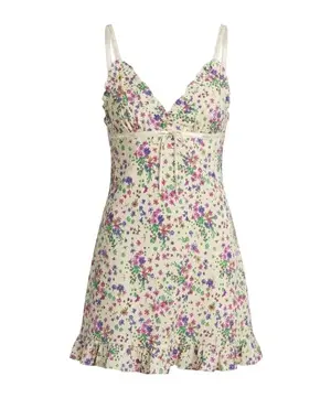 Gucci Floral Print Silk Dress - Multicolor