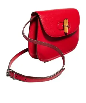 Gucci Bamboo Mini Bag - Red