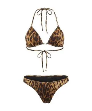 Gucci Printed Stretch Jersey Bikini - Black And Brown