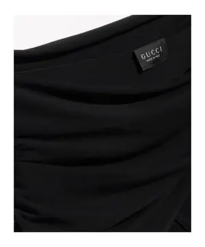 Gucci Draped Jersey Mini Skirt