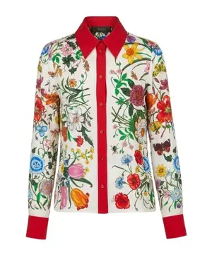 Gucci Printed Silk Shirt - Multicolor