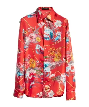 Gucci Printed Silk Twill Shirt - Multi-color