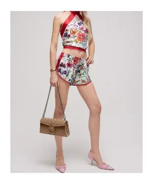 Gucci Printed Silk Shorts