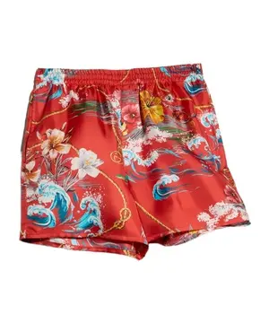 Gucci Printed Silk Twill Shorts - Multicolour