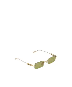 Gucci Rectangular Frame Sunglasses - Green