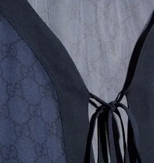 Gucci Silk Georgette Cape Dress