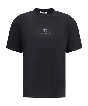 Premiata Logo Printed T-shirt - Black