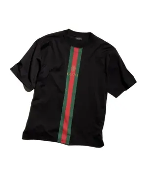 Gucci Web Embellishes Crewneck T-shirt