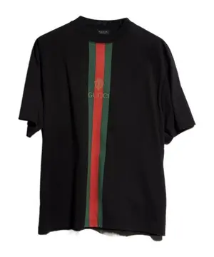 Gucci Web Embellishes Crewneck T-shirt
