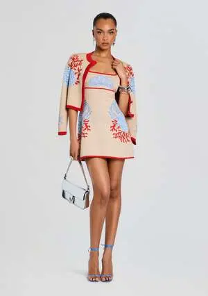 Retrofete Valcra Jacquard Knit Mini Dress