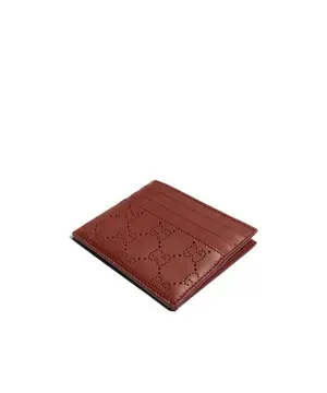 Gucci Aria Card Case - Brick Red