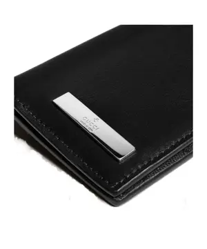 Gucci Card Case With Metal Tag - Black