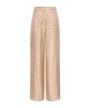 Max Mara Patterned Casual Pants - Nude