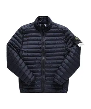 Stone Island Long-sleeved Cotton-padded Jacket - Black