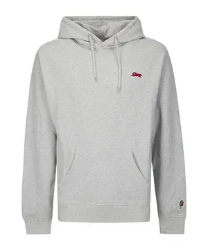 ICECREAM Long-sleeved Hooded Sweatshirt - Gray