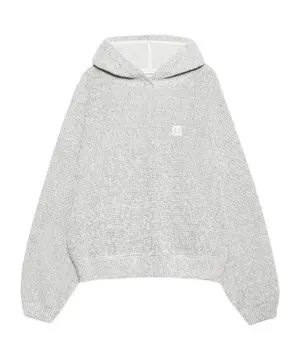 ANINE BING Alec Framed Monogram Hoodie