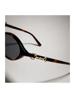 Gucci Oval-frame Sunglasses