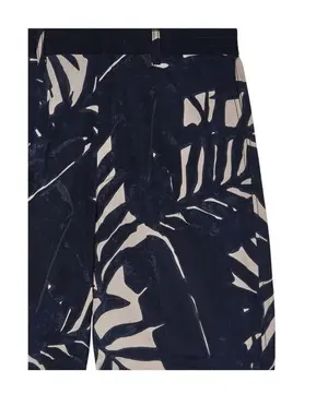 Emporio Armani Pleated Patterned Bermuda Shorts