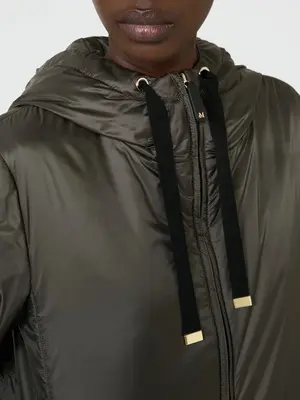 Max Mara Long-sleeved Hooded Cotton Jacket - Green