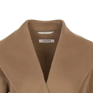 Max Mara Belted Wrap Coat - Camel