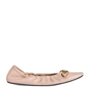 Gucci Prima Ballerina Flats With Horsebit Detail