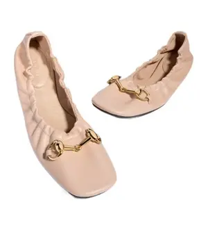 Gucci Prima Ballerina Flats With Horsebit Detail