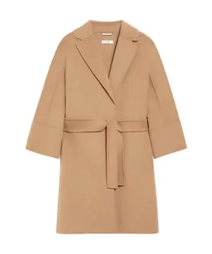 Max Mara Short Double-faced Wool Coat