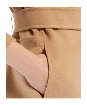 Max Mara Short Double-faced Wool Coat