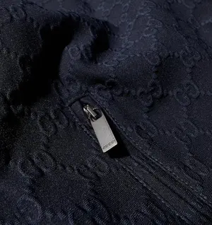 Gucci Gg Jersey Jacquard Zip Sweatshirt