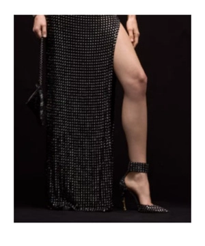 Gucci Castello Studded Pointed Toe Pumps With Bamboo Heel