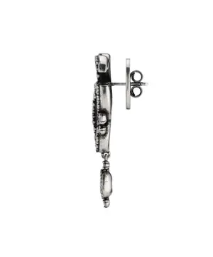 Gucci Gg Marmont Crystal Drop Earrings