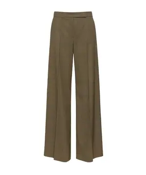 Max Mara Netto Check-pattern Wide-leg Trousers