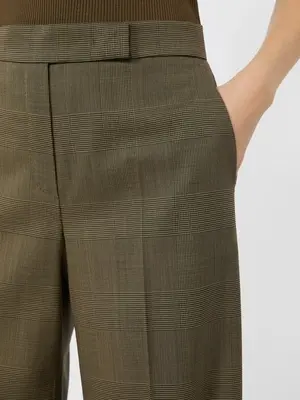 Max Mara Netto Check-pattern Wide-leg Trousers