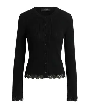 Gucci Fine Matte Viscose Rib Cardigan - Black