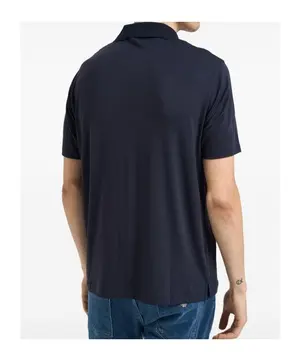 Emporio Armani Logo Embroidered Polo Shirt