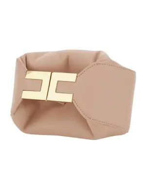 Elisabetta Franchi Metal Handle Mini Clutch Bag