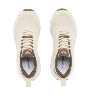 Emporio Armani Technical Knit Lace-up Sneakers