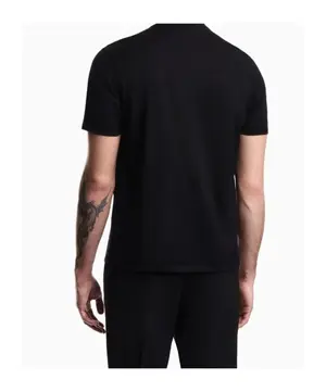 Emporio Armani Logo Embossed Crewneck T-shirt