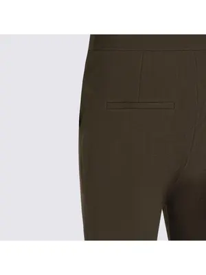 Max Mara Pleated Trousers - Green