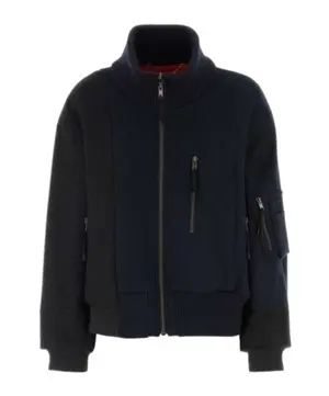 MAISON MARGIELA Spliced Two-tone Bomber Jacket