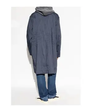Dsquared2 Hooded Logo-patch Coat