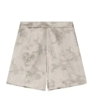 Emporio Armani Pleated Mini Skirt With Jacquard Camo Flower Motif