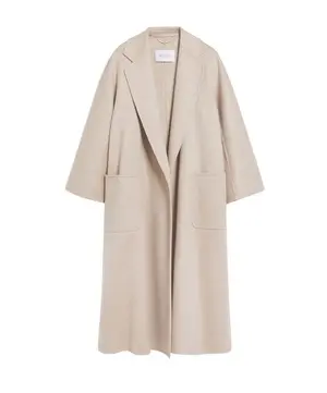 Max Mara Ludmilla Belted Notch-lapel Coat - Sand-colored
