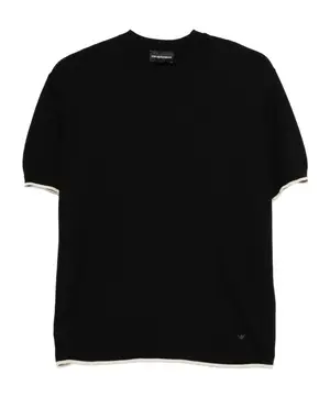 Emporio Armani Round Neck Knitted T-shirt