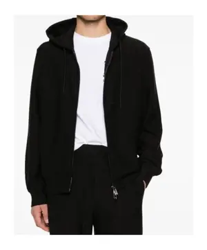 Emporio Armani Full Zip Hoodie With Drawstring Hood