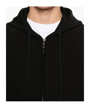 Emporio Armani Full Zip Hoodie With Drawstring Hood