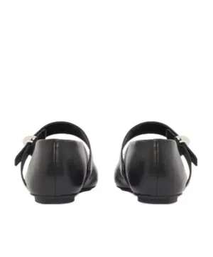 Emporio Armani Nappa Leather Ballerinas