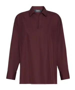 Max Mara Long-sleeved Shirt - Deep Red
