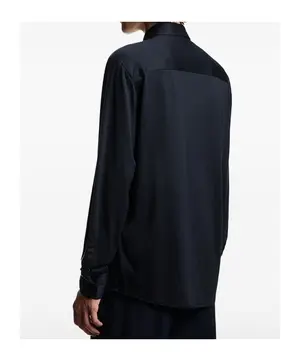 Emporio Armani Logo Embroidered Button-up Shirt